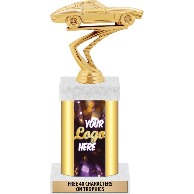 Racing Custom Logo Trophies - Crown Awards
