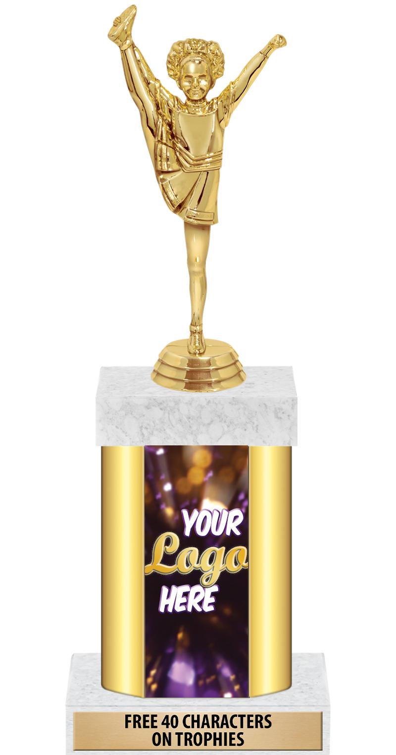 Cheerleading Trophy Custom Logo Trophies | Crown Awards
