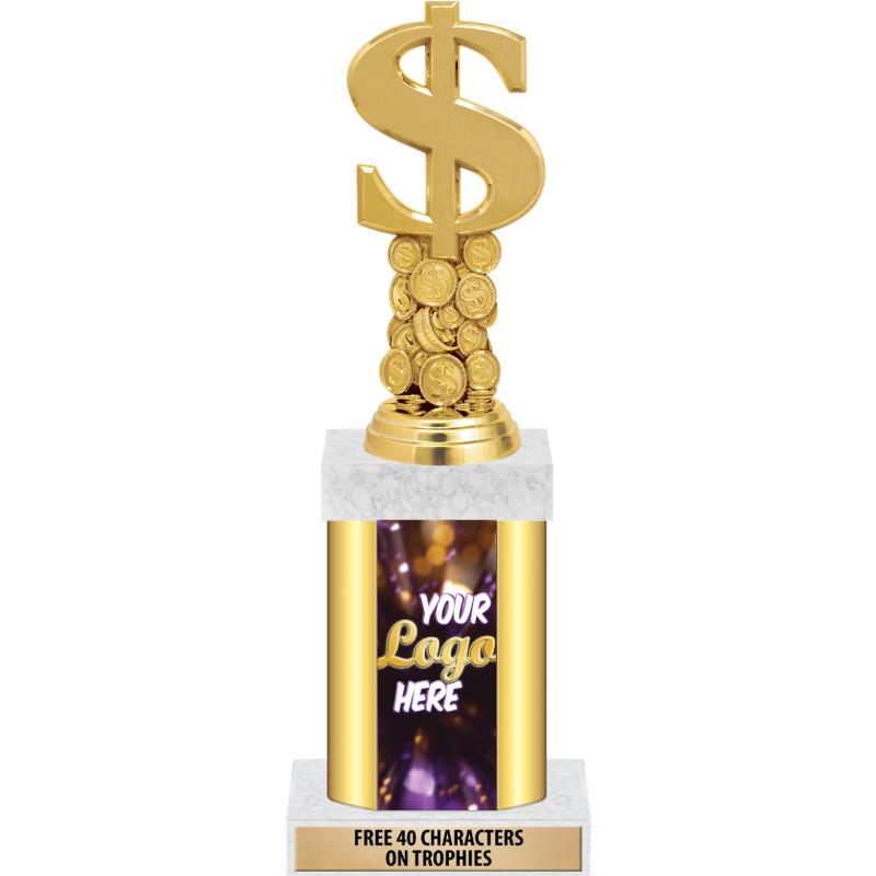 Poker Custom Logo Trophies - Crown Awards