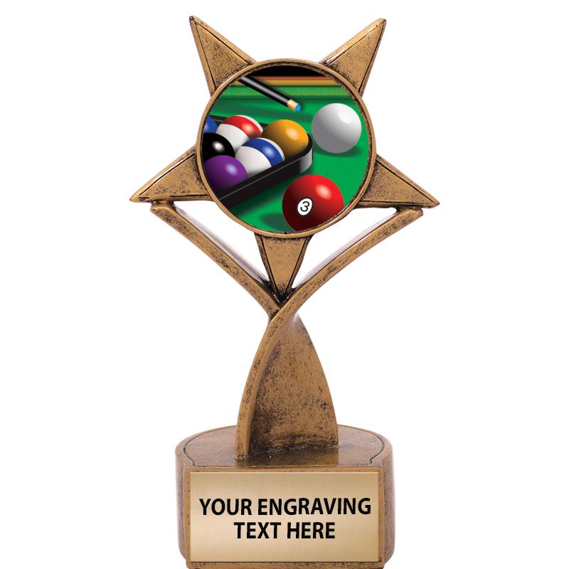 Billiards Trophies - Billiards Medals - Billiards Plaques and Awards