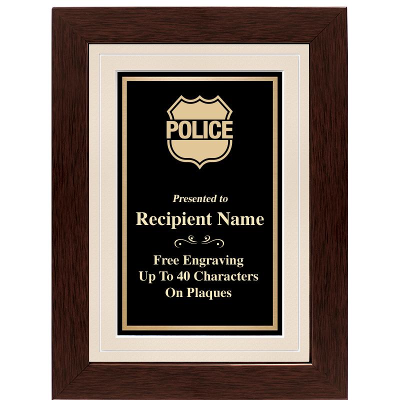 Police Plaques - Crown Awards