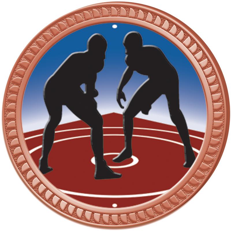 Wrestling Pins - Crown Awards