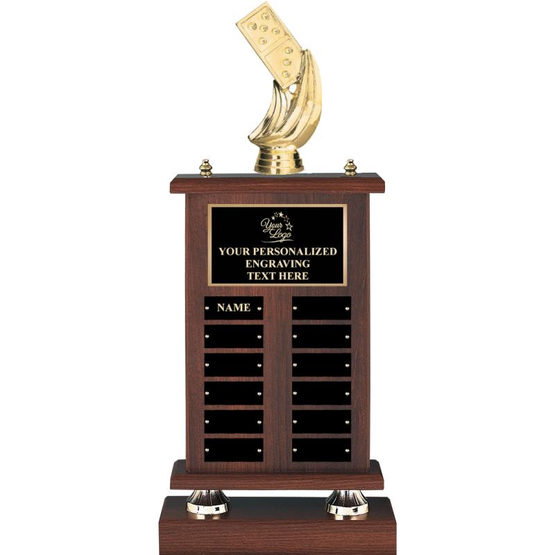 Dominoes Trophies - Dominoes Medals - Dominoes Plaques and Awards