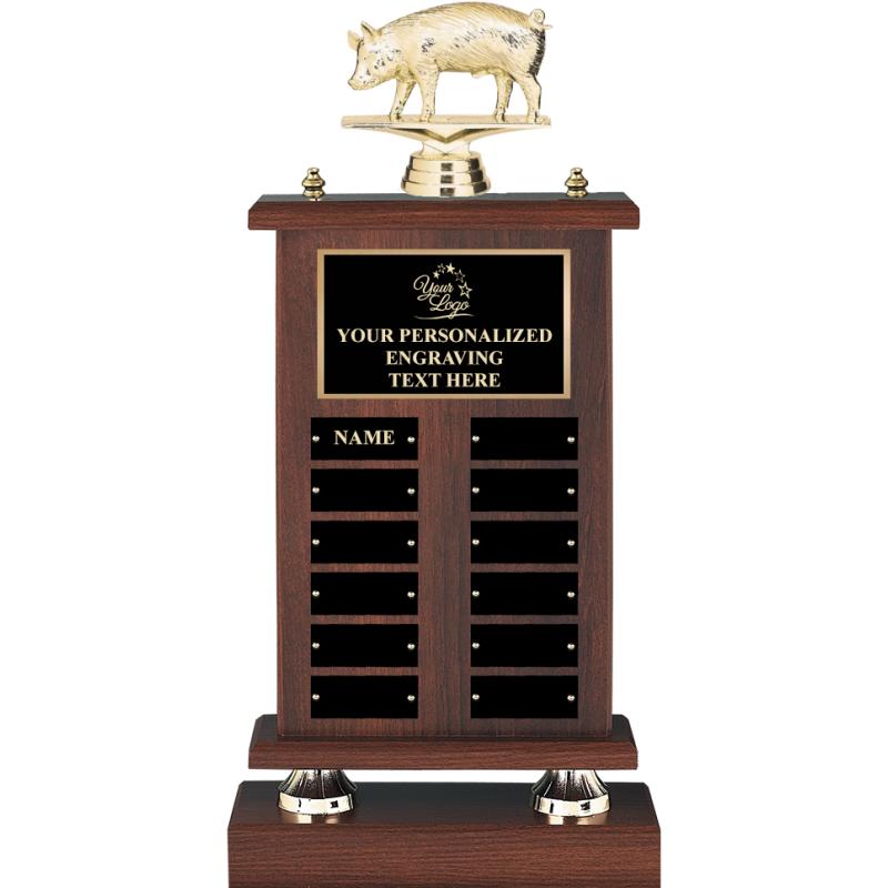 Pig Trophies - Pig Medals - Pig Plaques and Awards