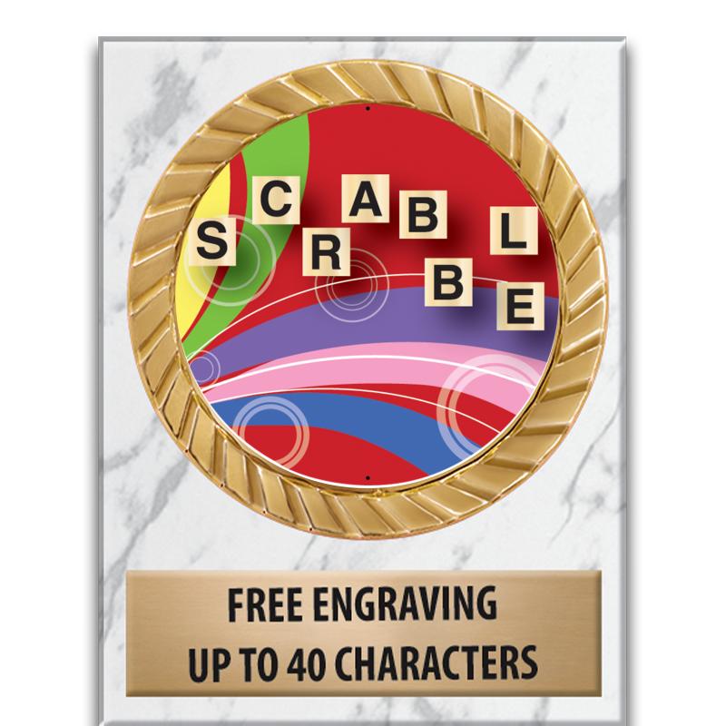 Scrabble Trophies - Scrabble Medals - Scrabble Plaques and Awards