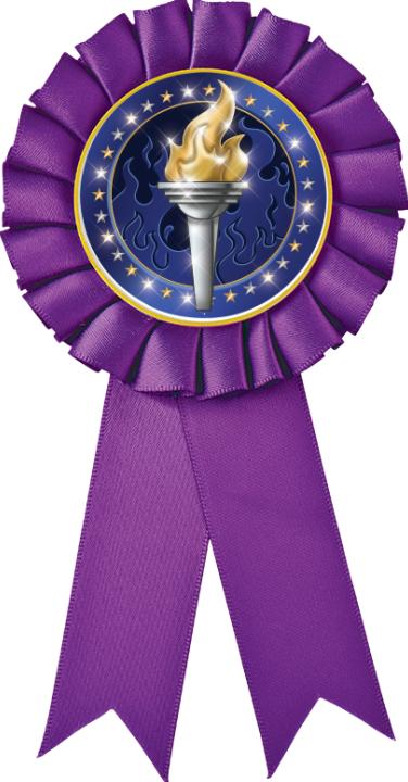purple rosette