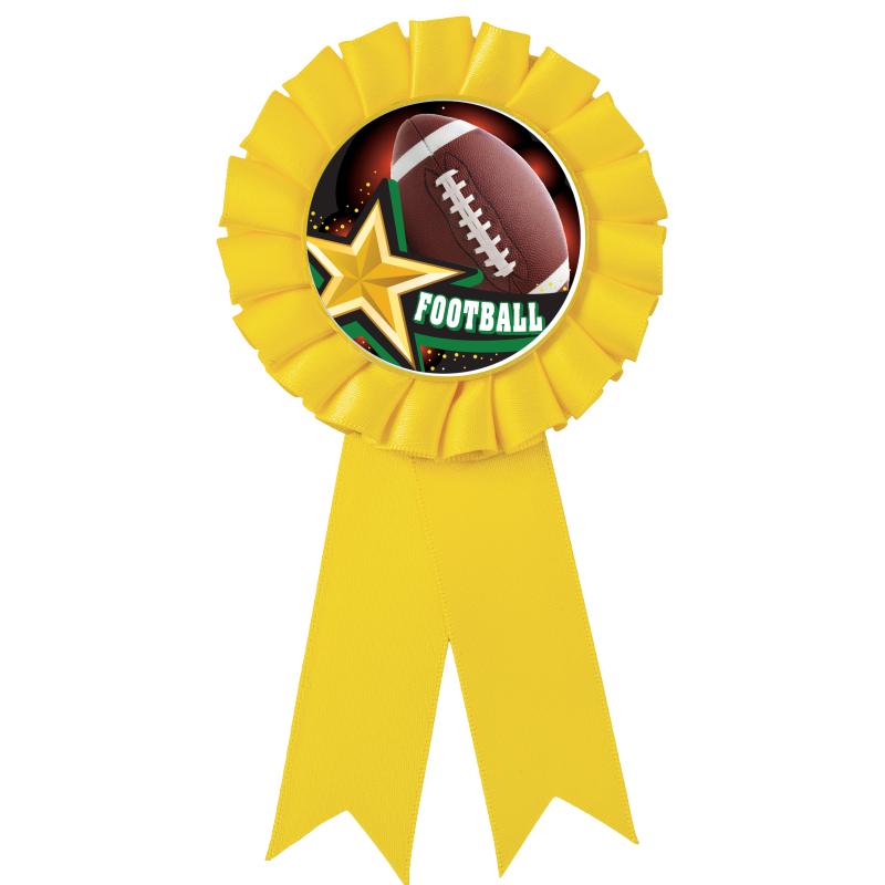 Football Ribbons - Crown Awards