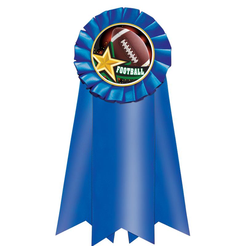 Football Ribbons - Crown Awards
