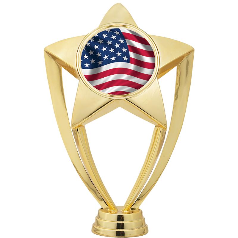 American Flag Trophies | American Flag Medals | American Flag Plaques ...