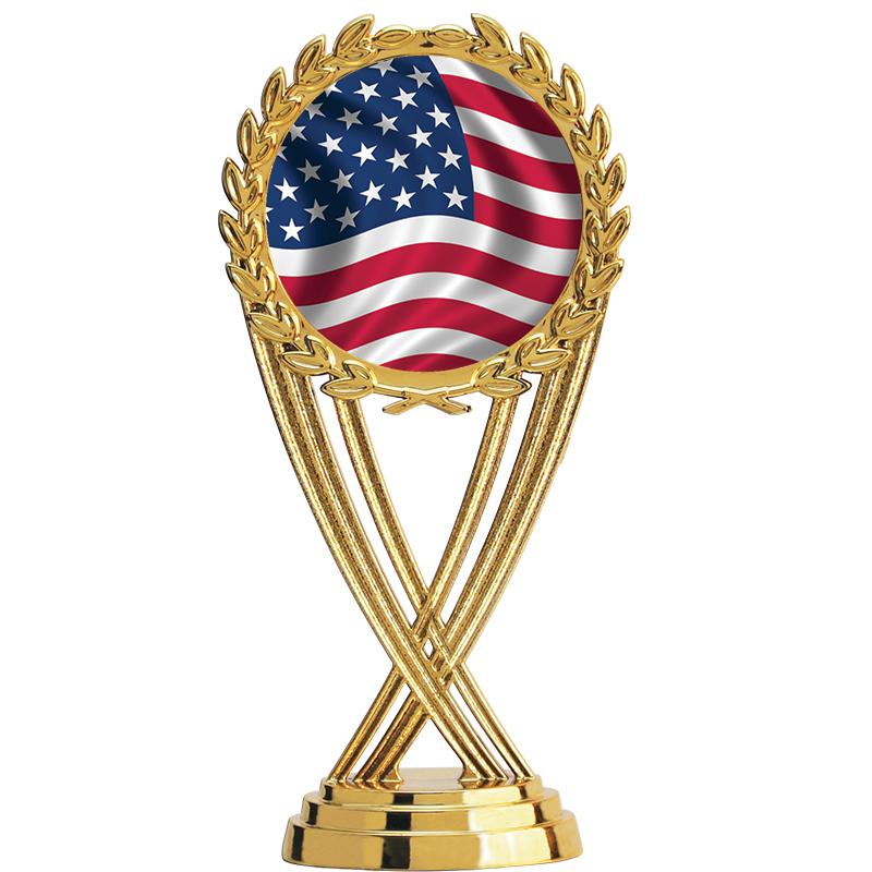 American Flag Trophies - American Flag Medals - American Flag Plaques ...
