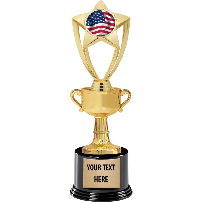 American Flag Trophies - American Flag Medals - American Flag Plaques ...