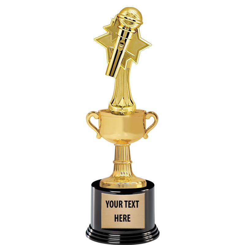 Microphone Trophies - Crown Awards