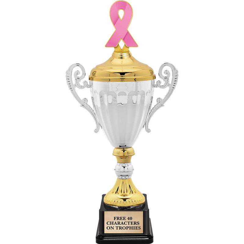 Breast Cancer Awareness Cup Trophies - Crown Awards