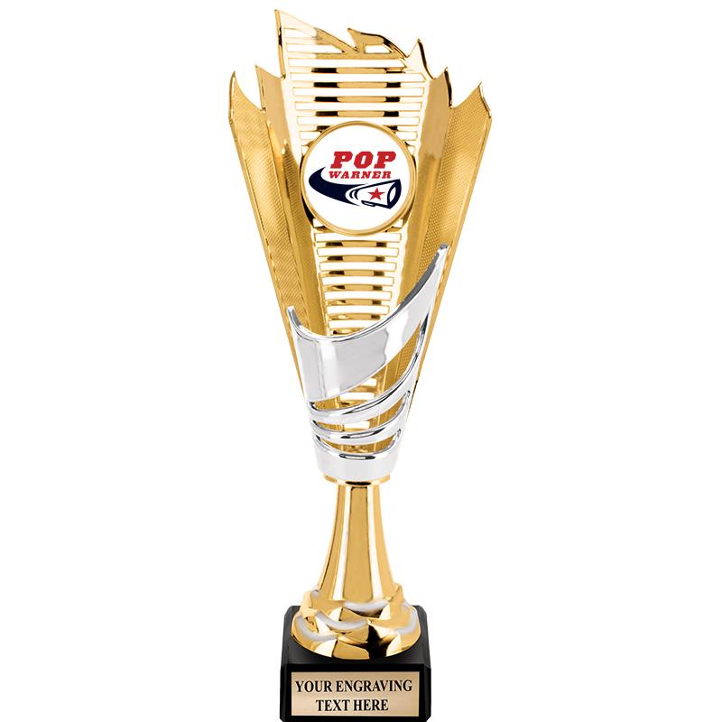 Pop Warner Cheerleading Cup Trophies - Crown Awards