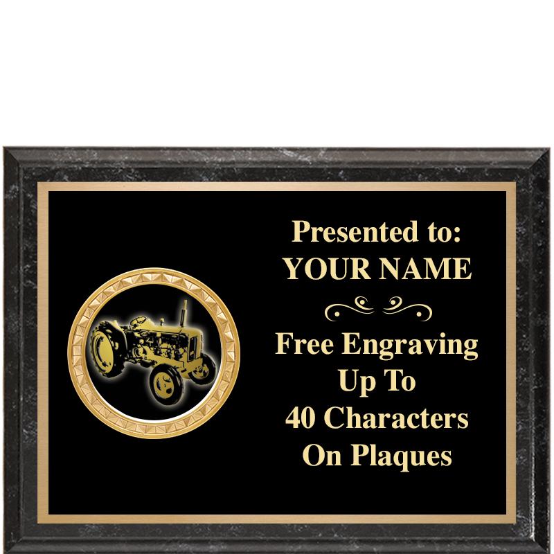 Tractor Plaques - Crown Awards