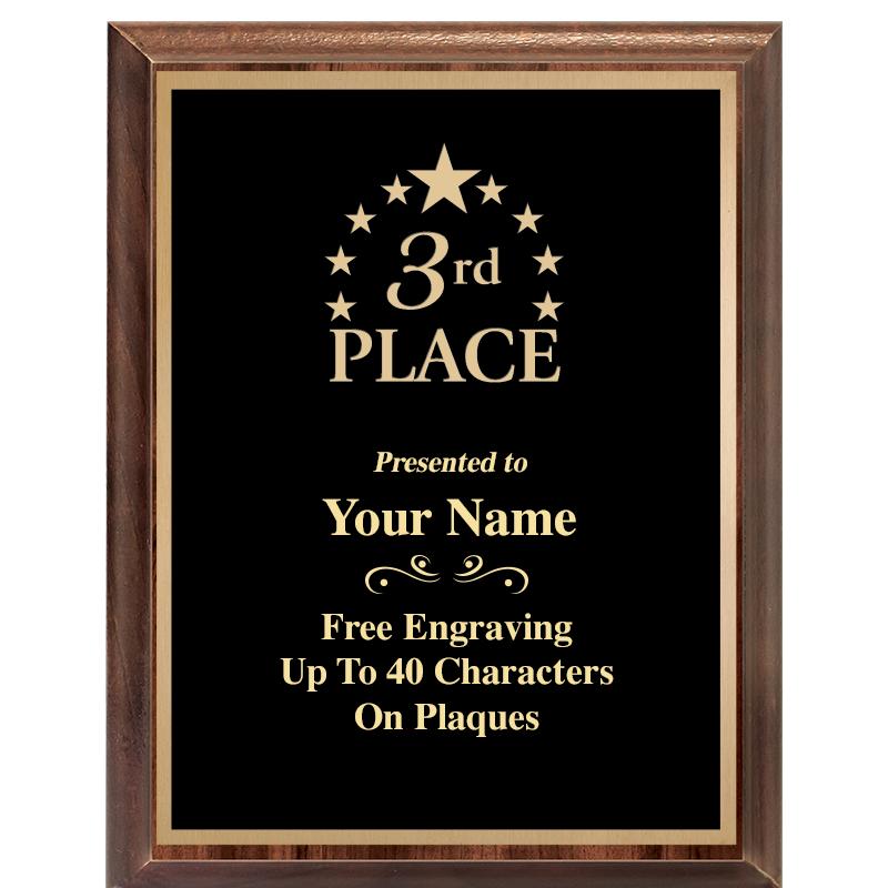 3rd Place Plaques - Crown Awards