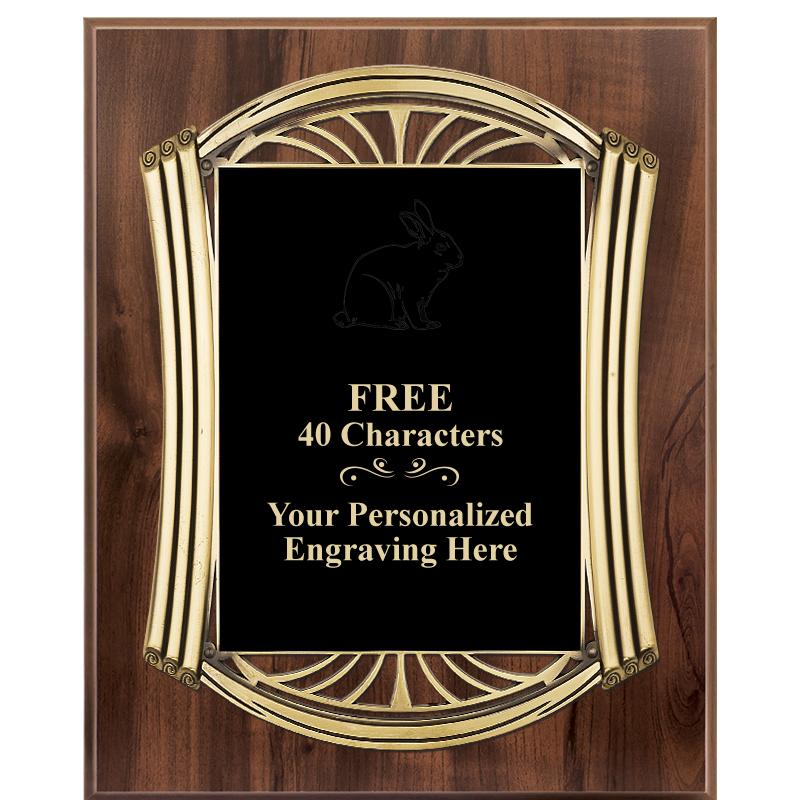 Rabbits Plaques - Crown Awards