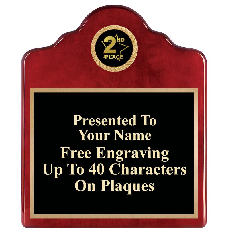 2nd Place Plaques - Crown Awards