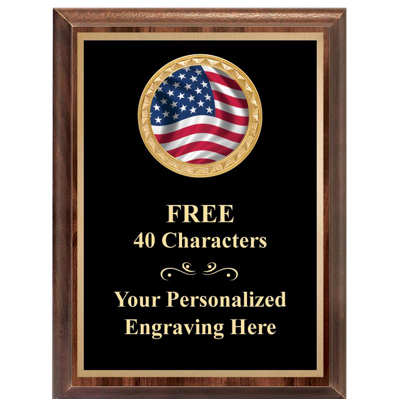 American Flag Plaques - Crown Awards