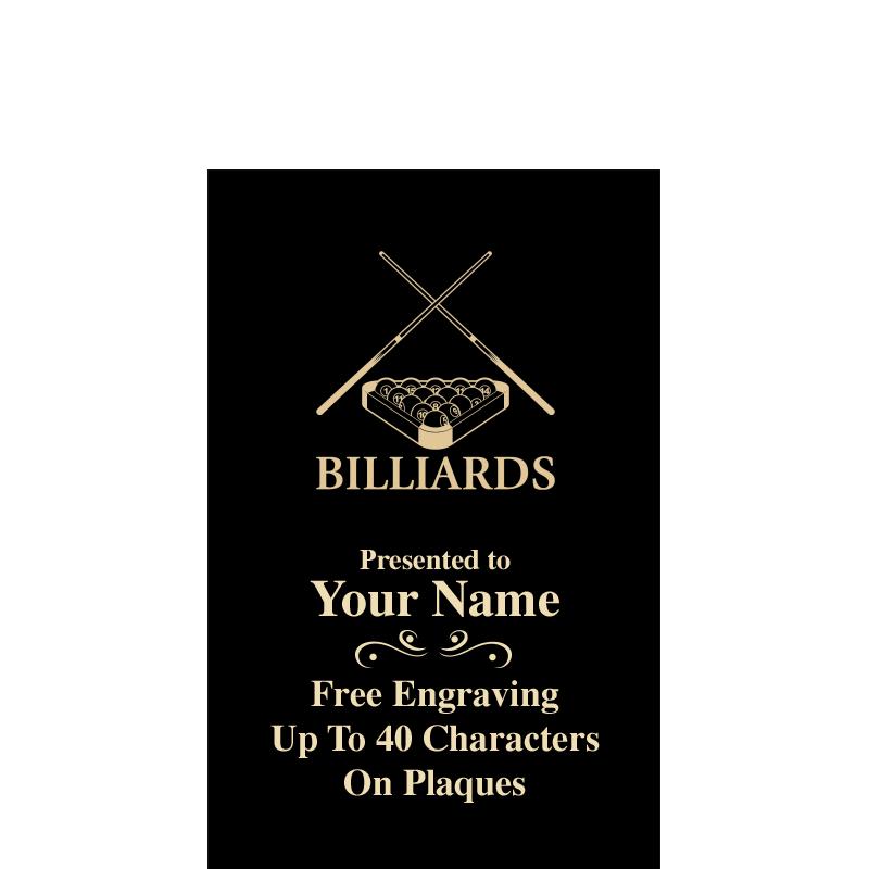 Billiards Plaques - Crown Awards