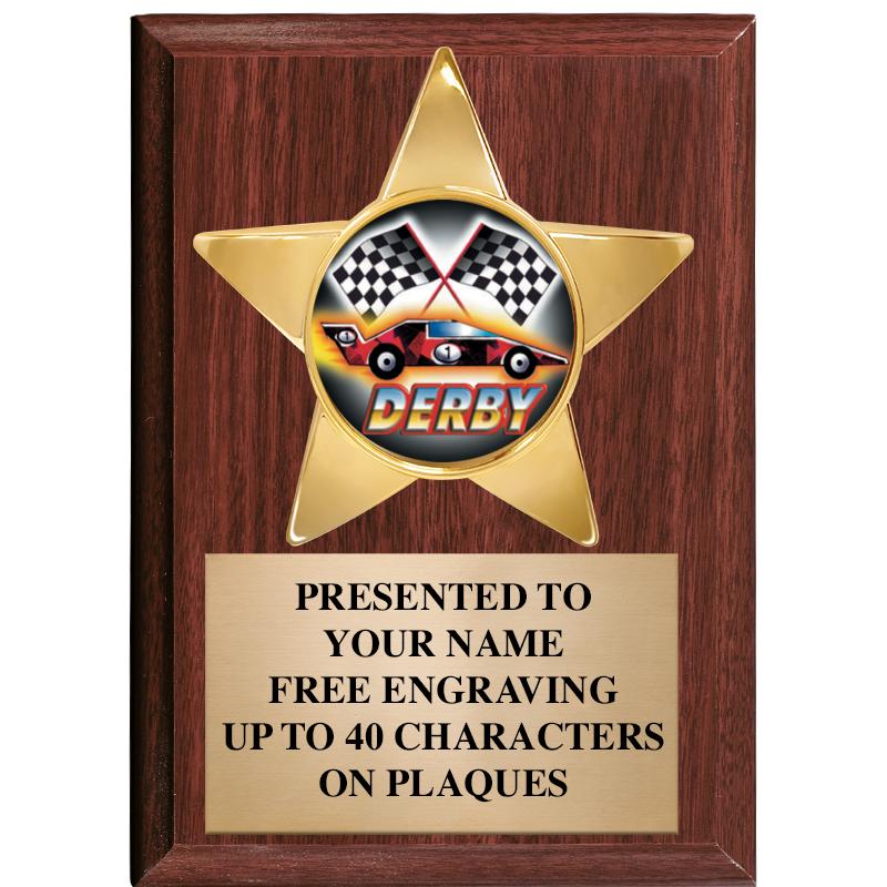 Pinewood Derby Plaques - Crown Awards