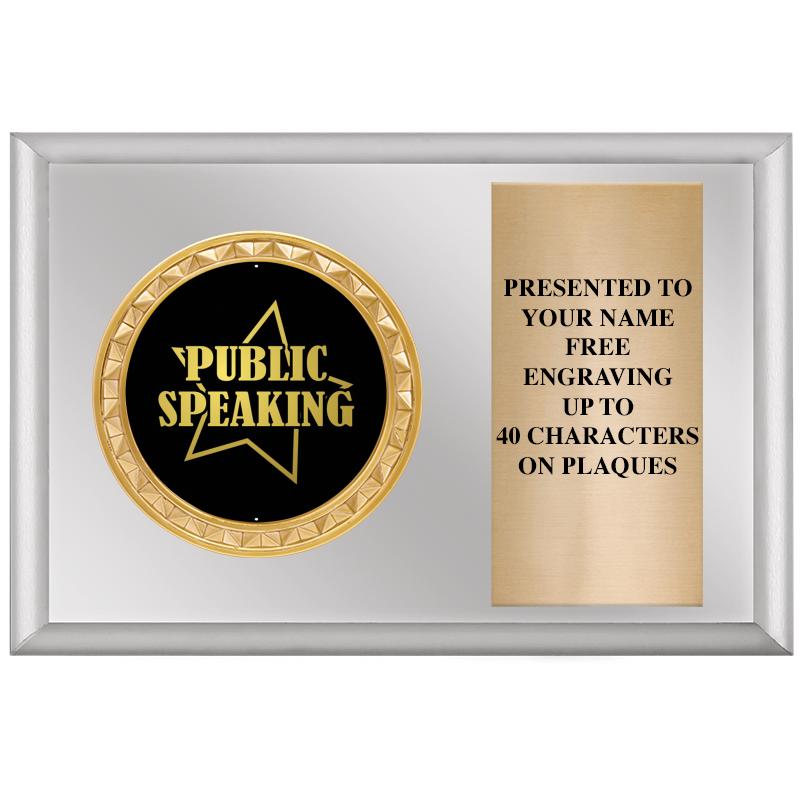 Public Speaking Plaques - Crown Awards