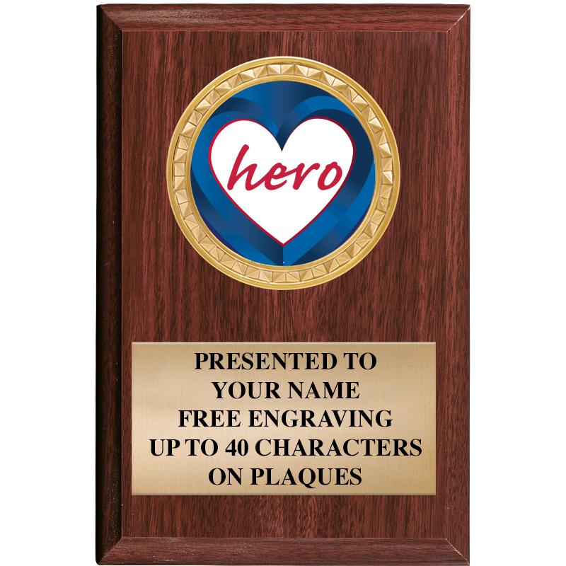Hero Awards Plaques - Crown Awards