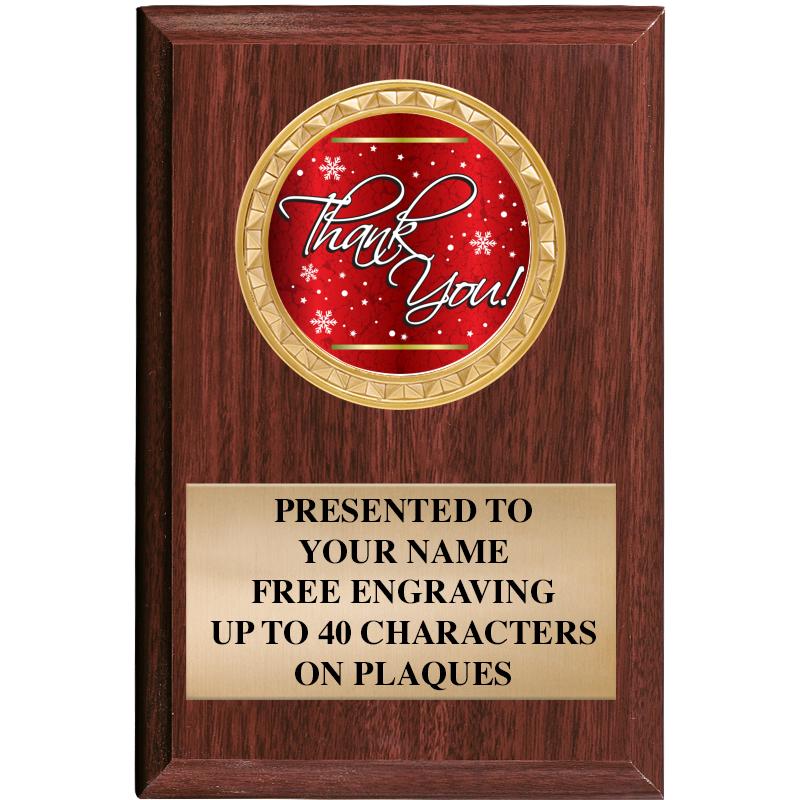 Thank You Plaques - Crown Awards