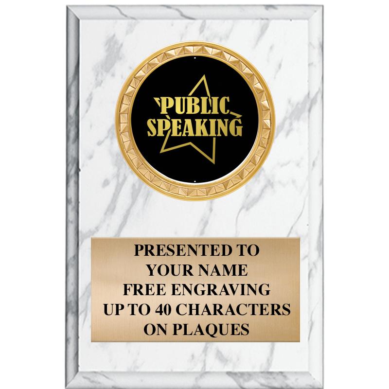 Public Speaking Plaques - Crown Awards