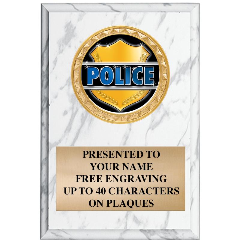 Police Plaques - Crown Awards