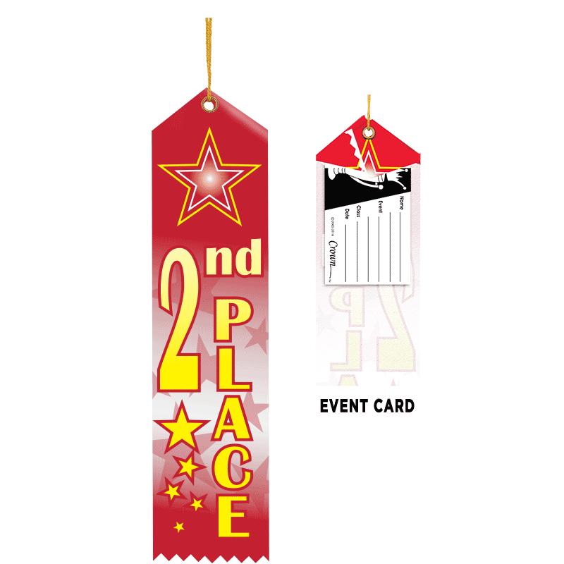 2nd Place Ribbons - Crown Awards