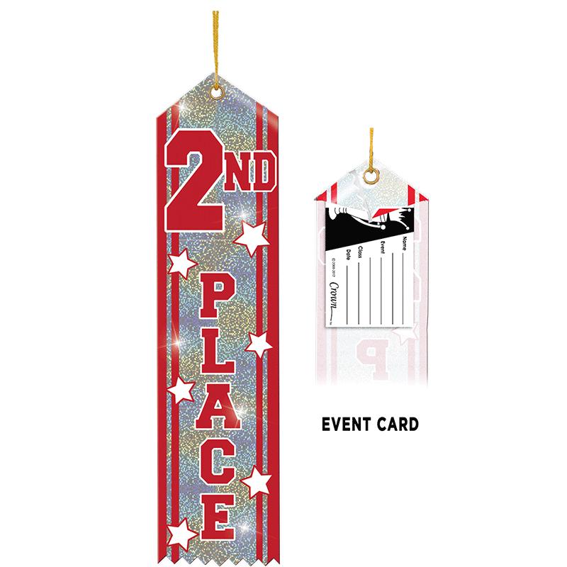 2nd Place Ribbons - Crown Awards