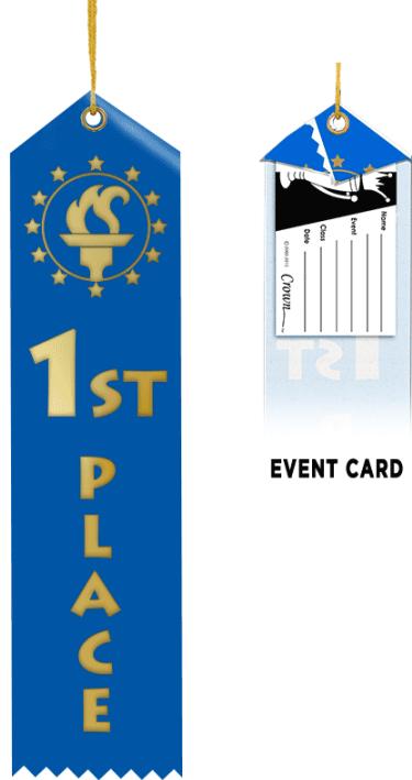 1st place award ribbon
