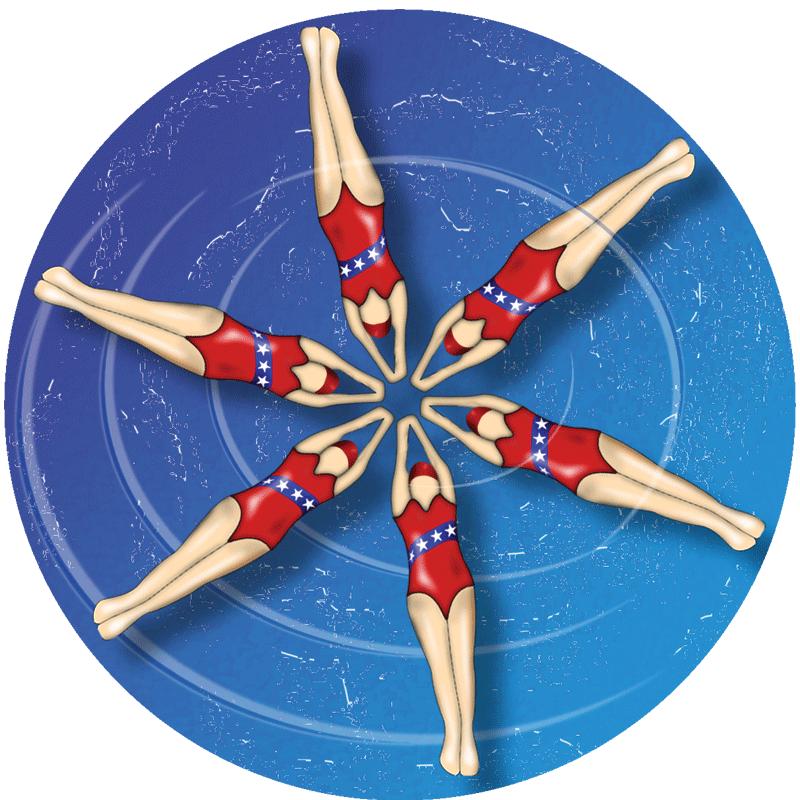 Swimming Ribbons - Crown Awards