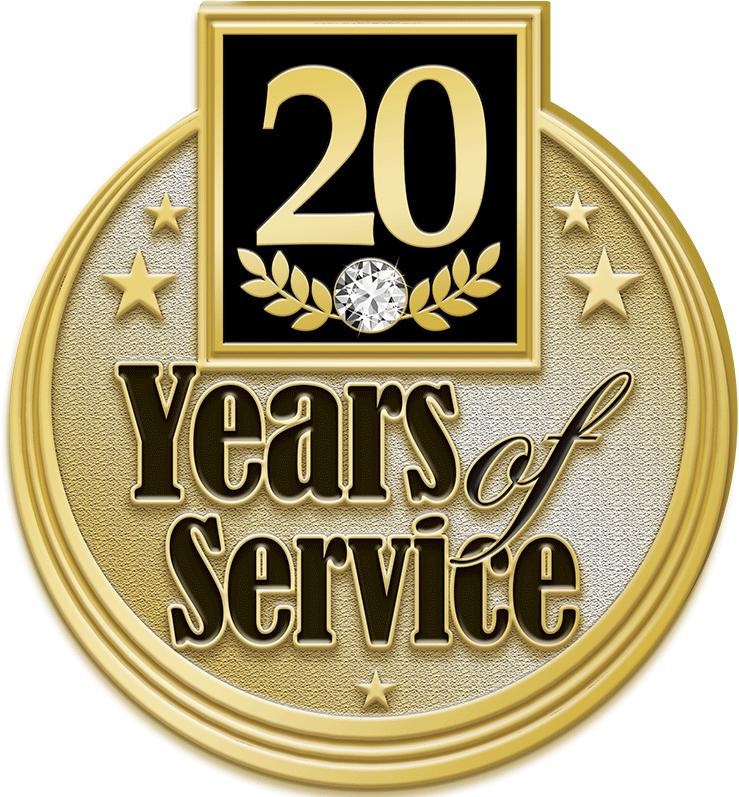 Years Service Pins 20 Years Service Pin years-service-pins-20-years-service-pin